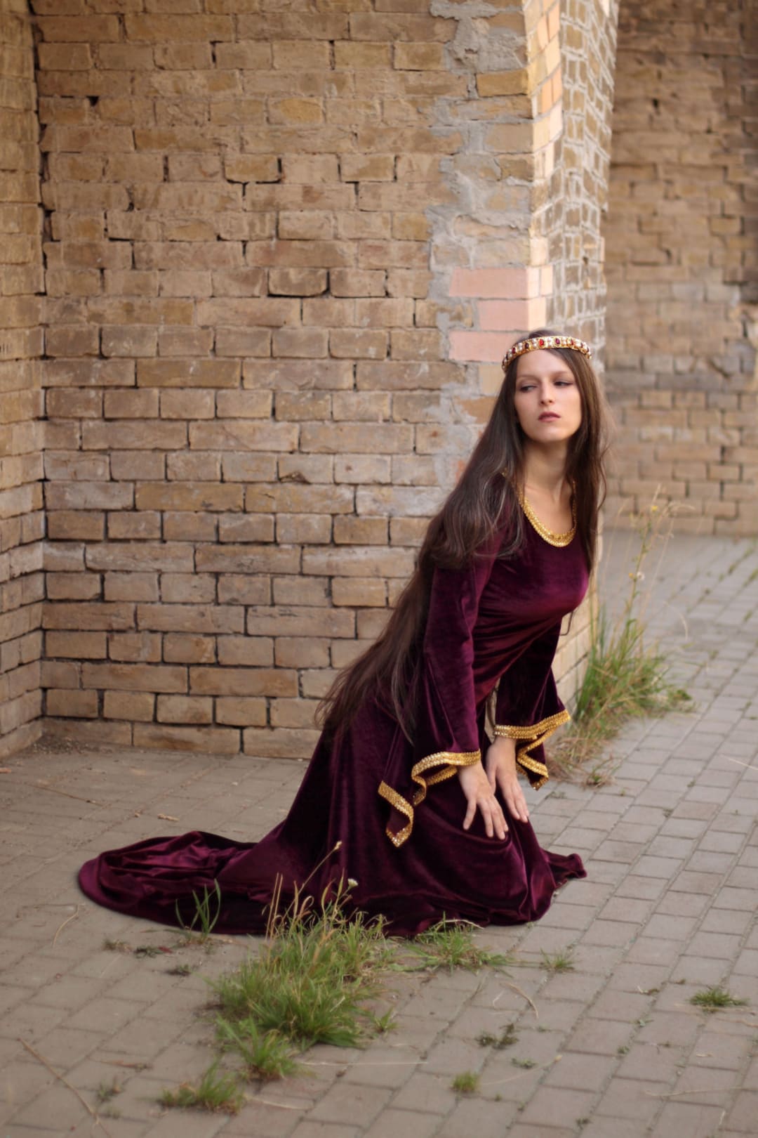 Medieval Style Costume, Pre-raphaelite Dress, Bliaut - Etsy