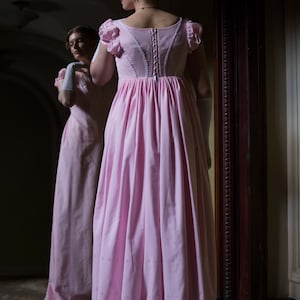 Embroidered Regency Dress, Rose Regency Ballgown - Etsy