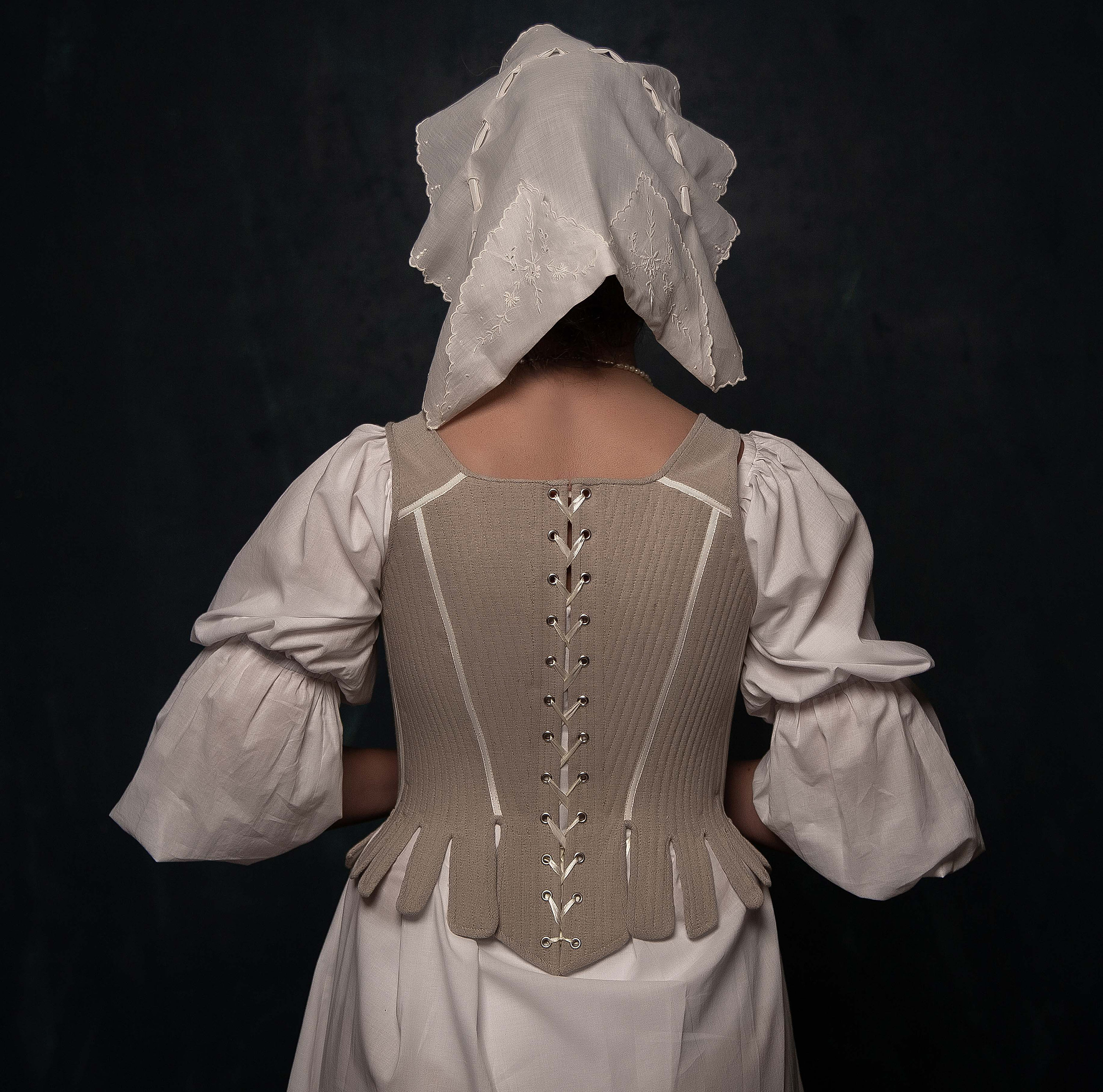 Rococo Corset 18th Century Linen Corset | Etsy