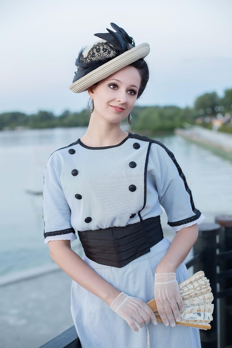 Edwardian Walking Dress 1910 Seaside Walking Costume - Etsy Australia