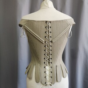 17th Century Linen Stays, 1680s Corset Made to Measure - Etsy