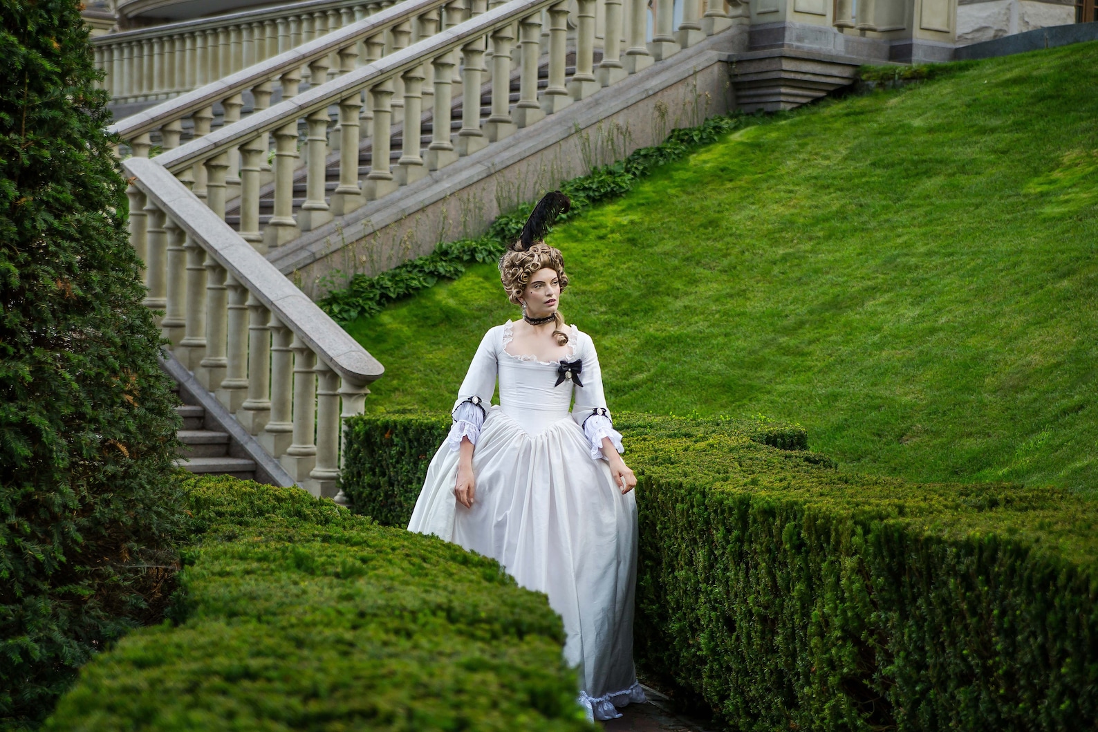 Grey and Black Rococo Dress 18th Century Silver Gown | Etsy Canada