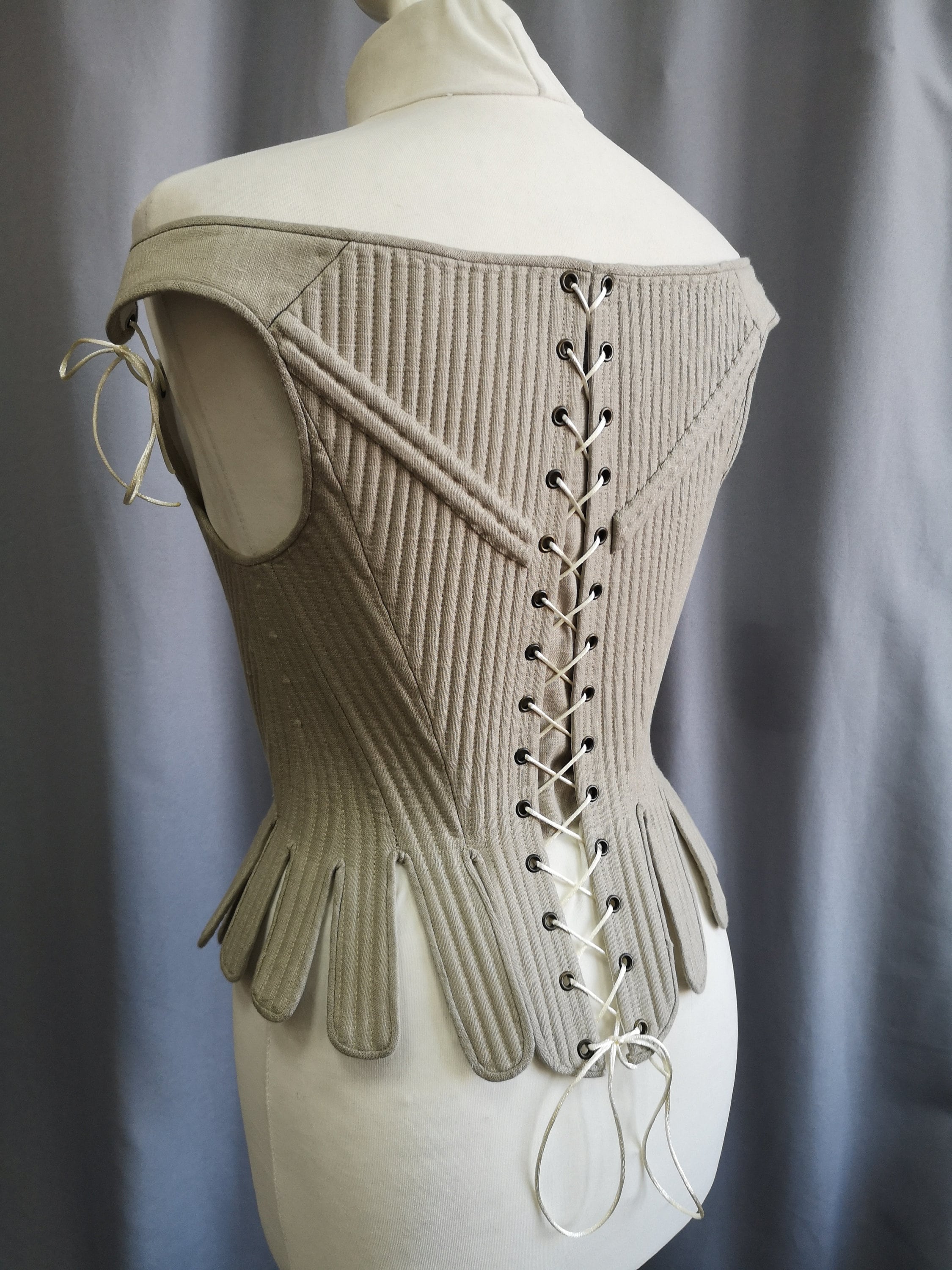 17th Century Linen Stays 1680s Corset - Etsy