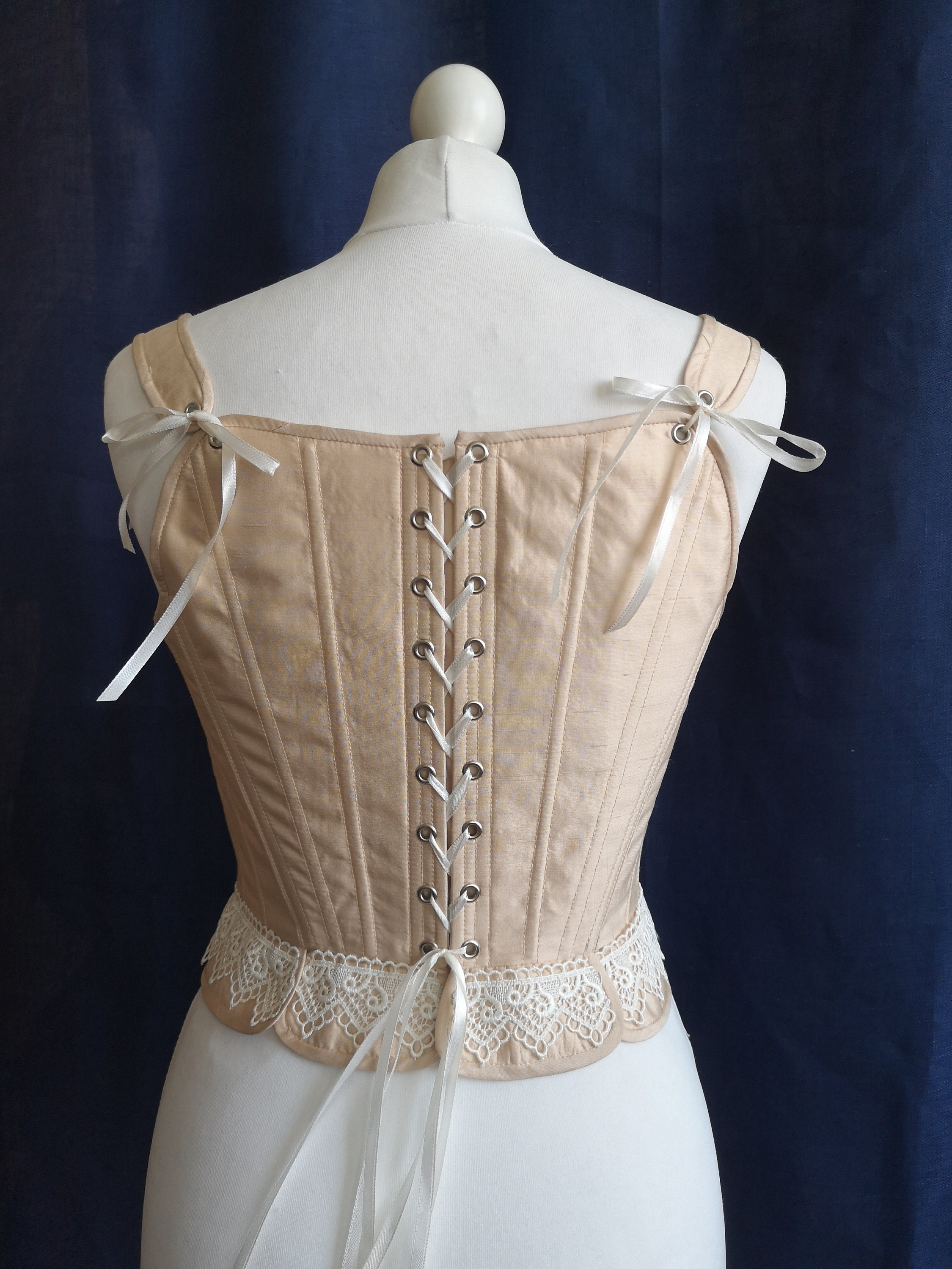 Milk-white Rococo Corset 18th Century Undergarnment Madame | Etsy