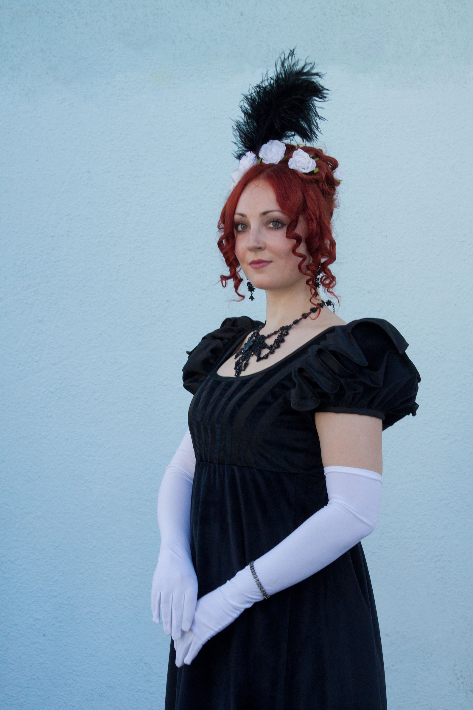 Black Velvet Regency Dress Mourning Regency Gown - Etsy