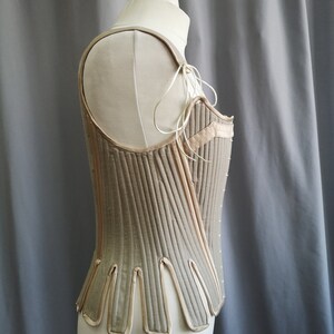 Historical 1740 Stays, Rococo Linen Reenactment Corset - Etsy