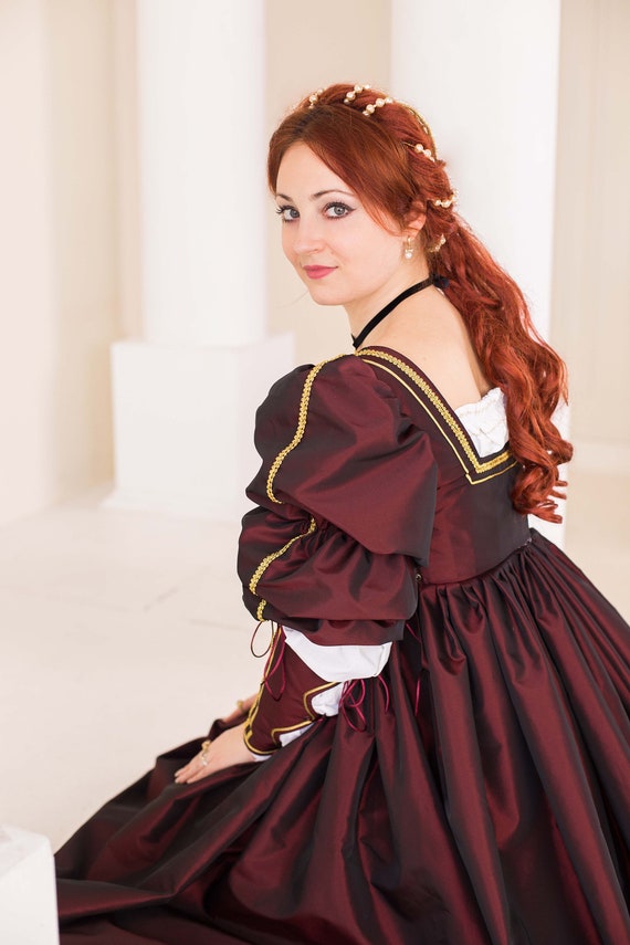 Red Renaissance Ball Gown