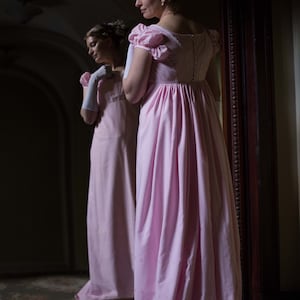 Embroidered Regency Dress, Rose Regency Ballgown - Etsy