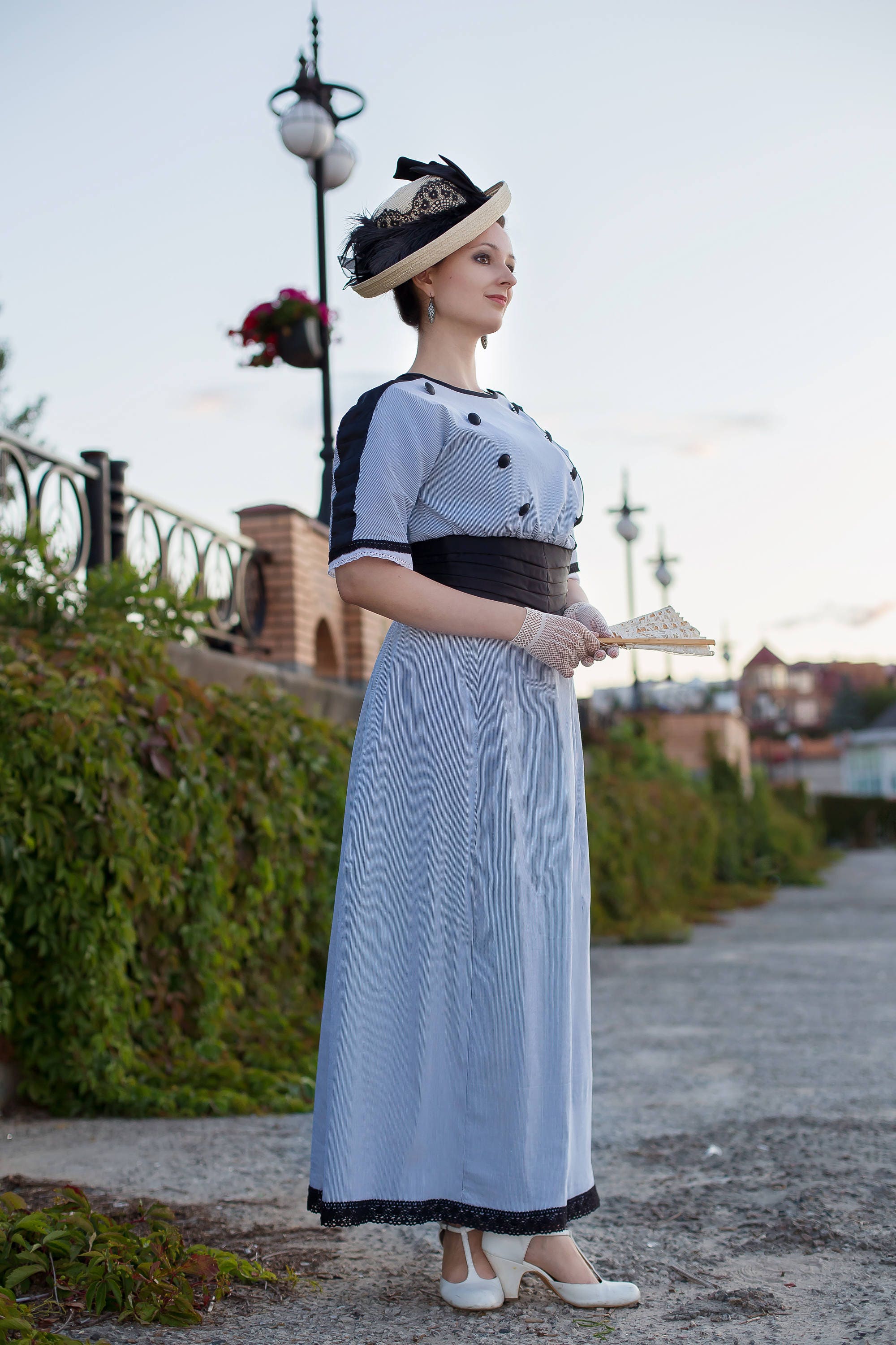 Edwardian Walking Dress 1910 Seaside Walking Costume | Etsy
