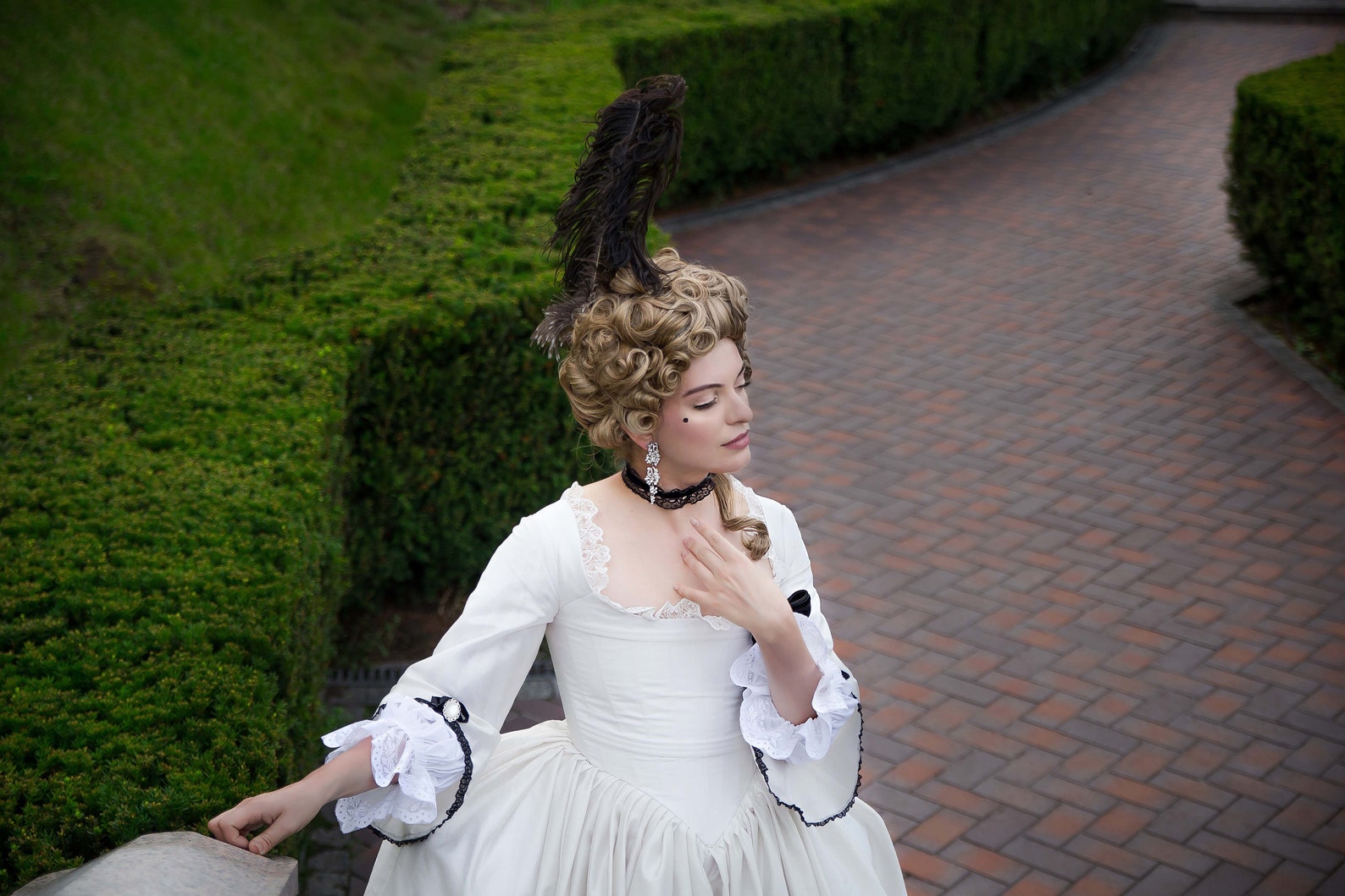 Grey and Black Rococo Dress 18th Century Silver Gown - Etsy Canada
