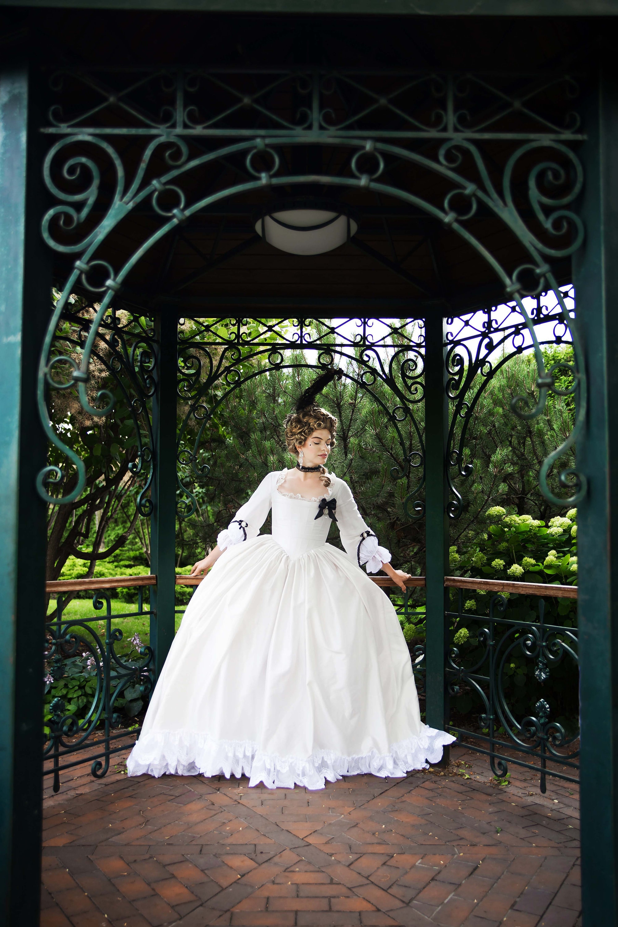 Grey and Black Rococo Dress 18th Century Silver Gown - Etsy Canada