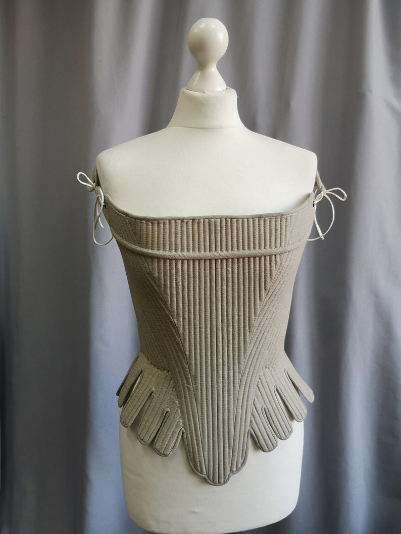 17th Century Linen Stays, 1680s Corset Made to Measure - Etsy
