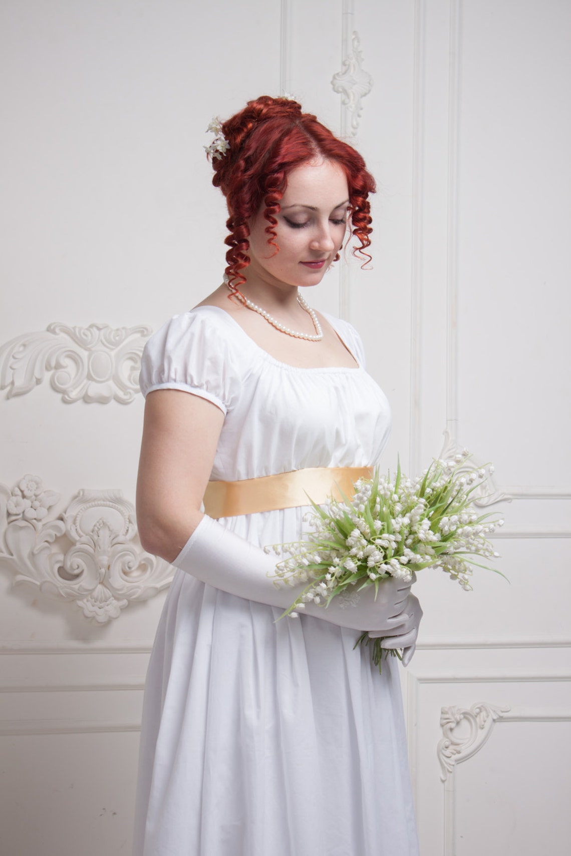 Regency Wedding Dress Napoleonic Wedding Gown - Etsy