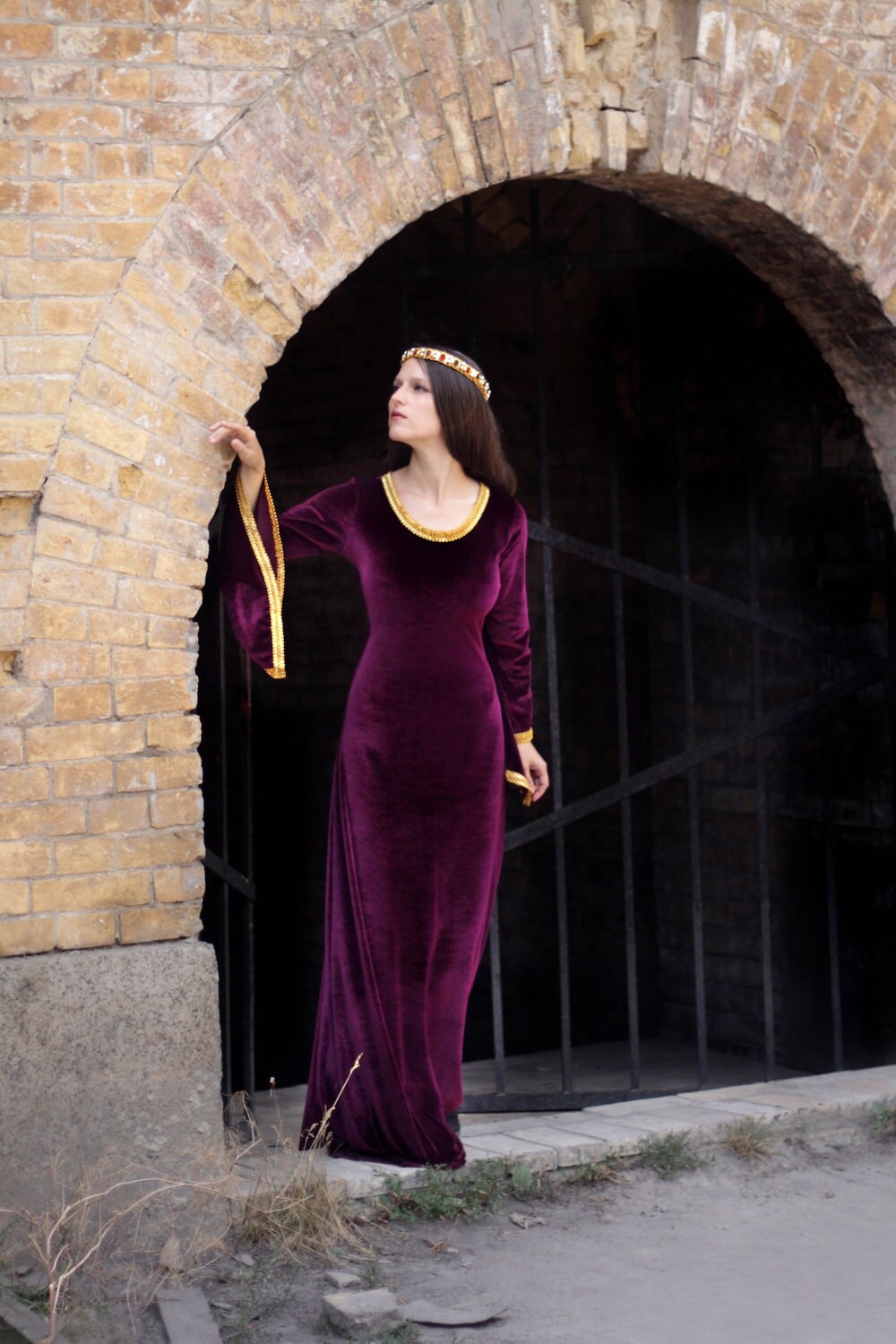 Medieval Style Costume Pre-raphaelite Dress Bliaut | Etsy