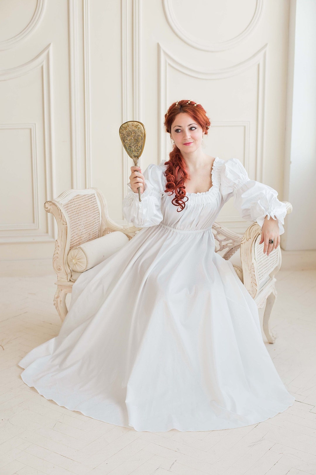 Renaissance Bride's Robe, Wedding Morning 1500s Gown - Etsy