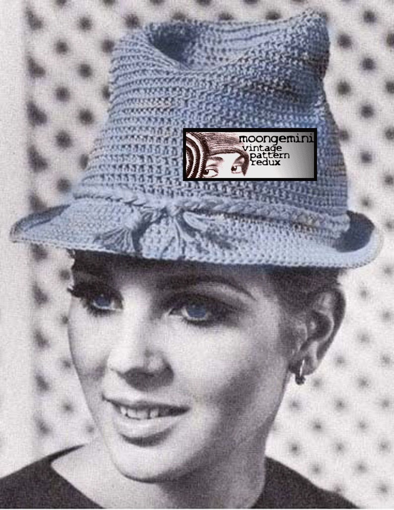 Crochet Hat Pattern Fedora Hat Pattern PDF Instant Download - Etsy