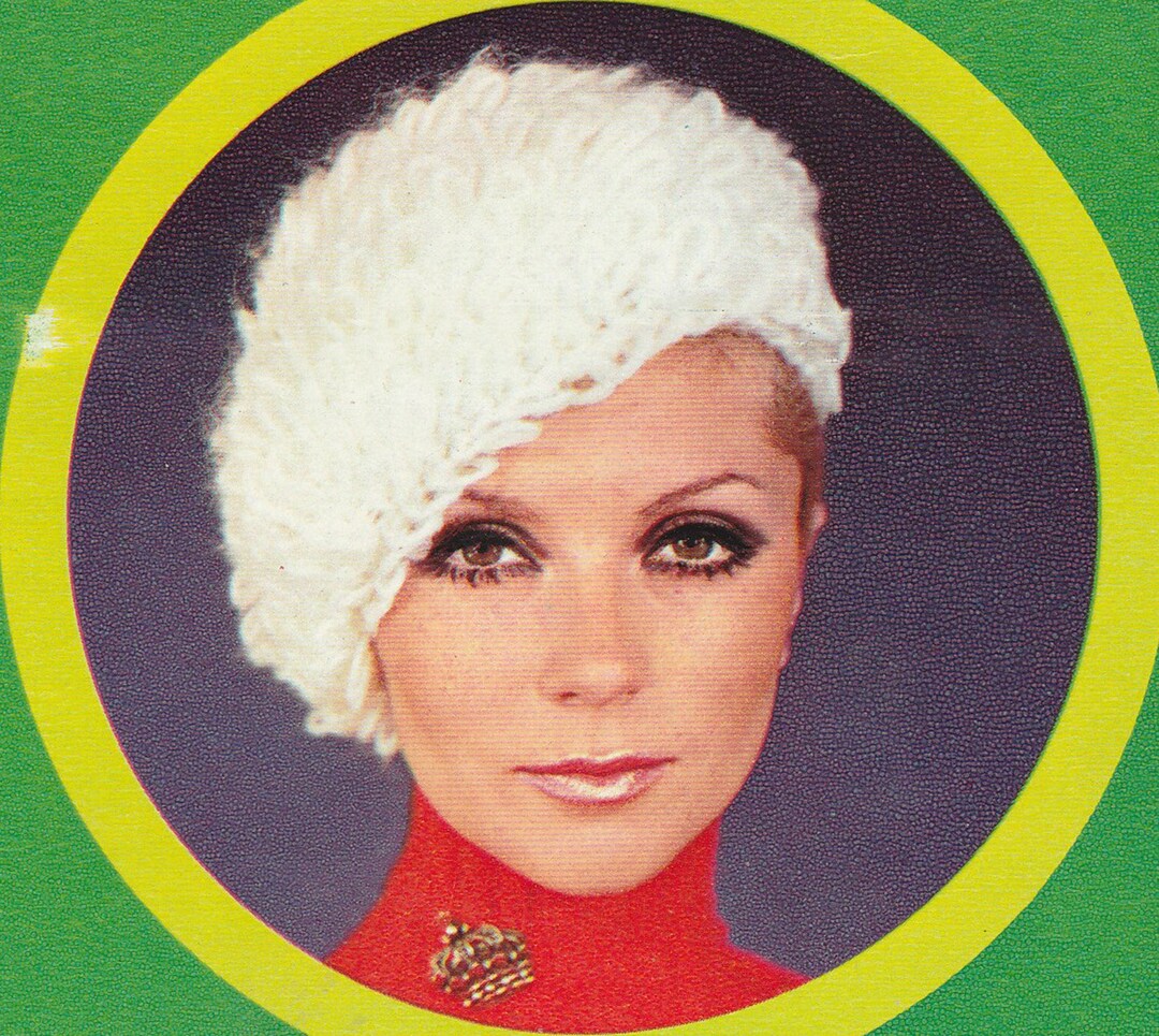 Loop Stitch Beret Crochet Pattern Crocheted Cloche Hat Cap Beanie PDF ...