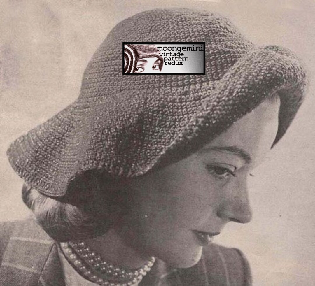 Crochet Hat the Cavalier Pattern Instant Download Fedora Beanie Cap Tam ...