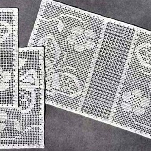 Crochet Pattern Tunic Top or Mini Dress Greek Key Filet | Etsy