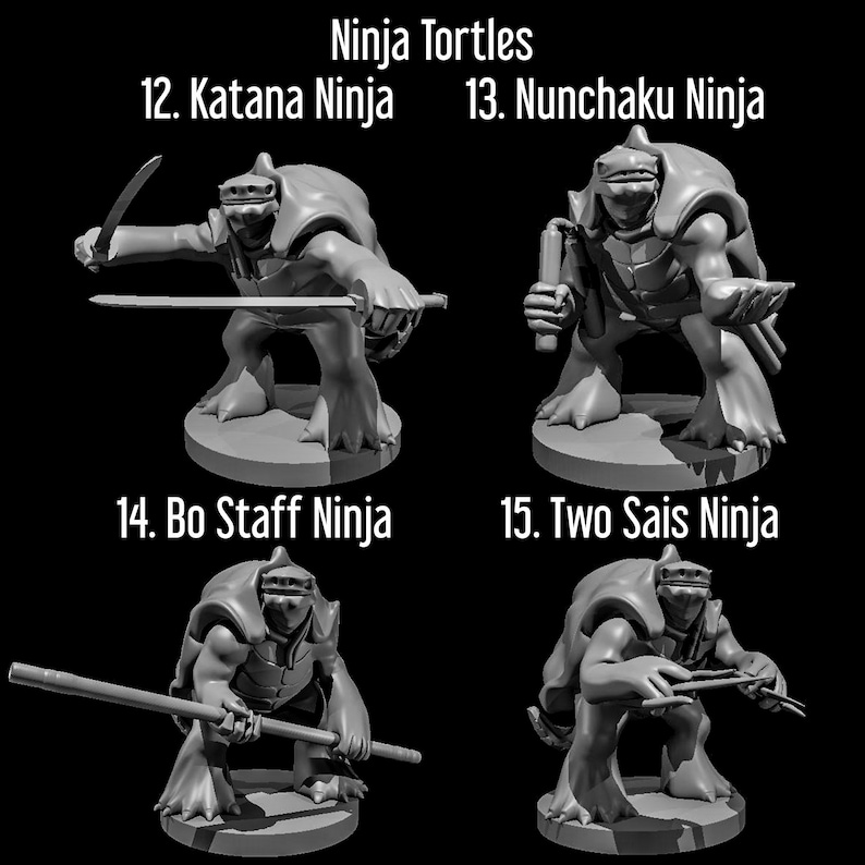 Tortle Adventurer Turtle Turtlefolk Dnd 5e Tabletop Mini - Etsy