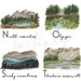 National Park Alphabet illustrations - Etsy