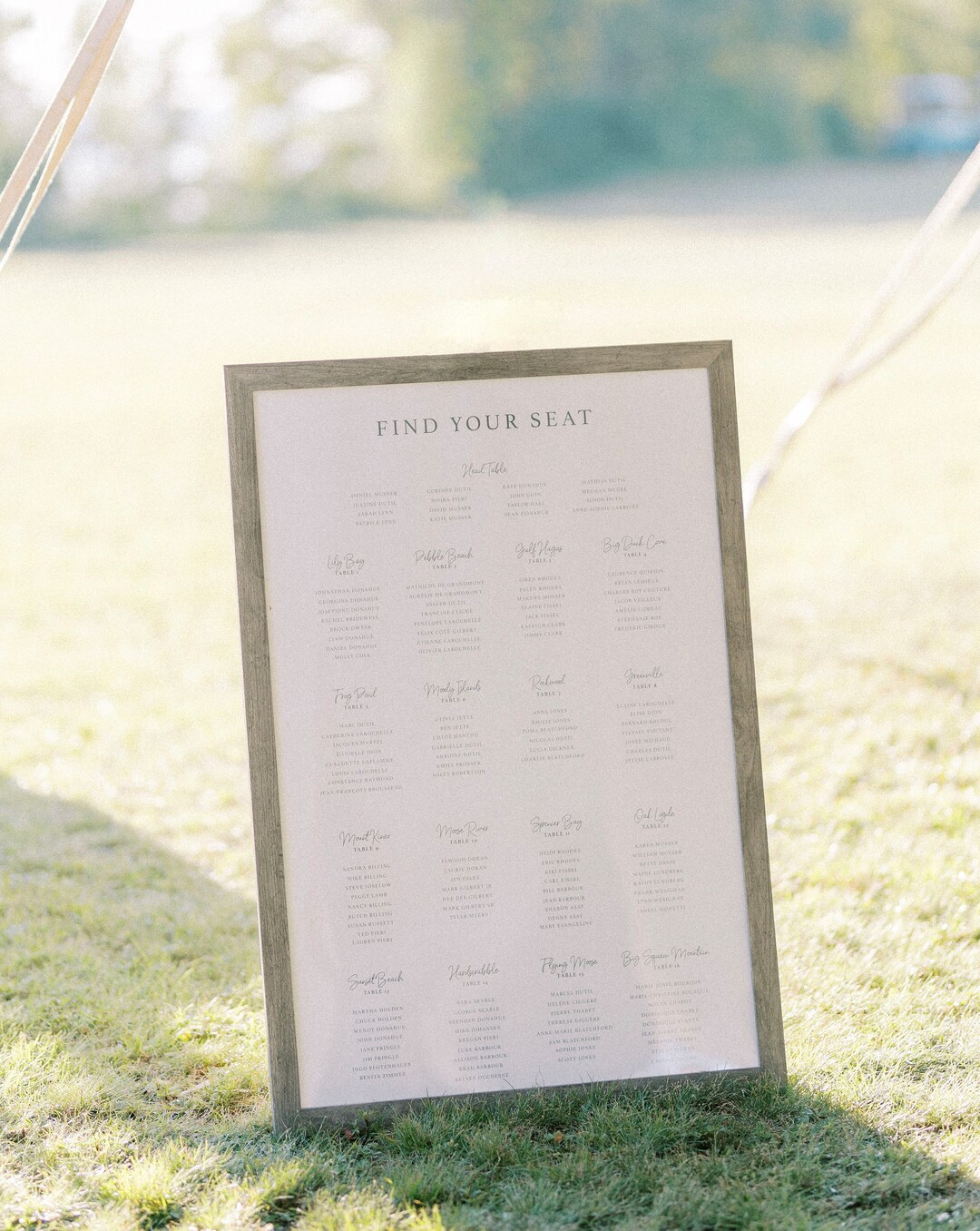 Custom Wedding Seating Chart - Etsy