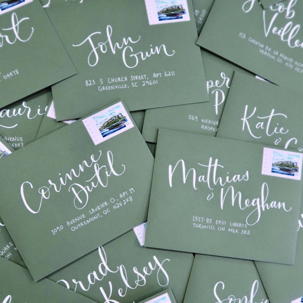 Envelope Calligraphy - Etsy