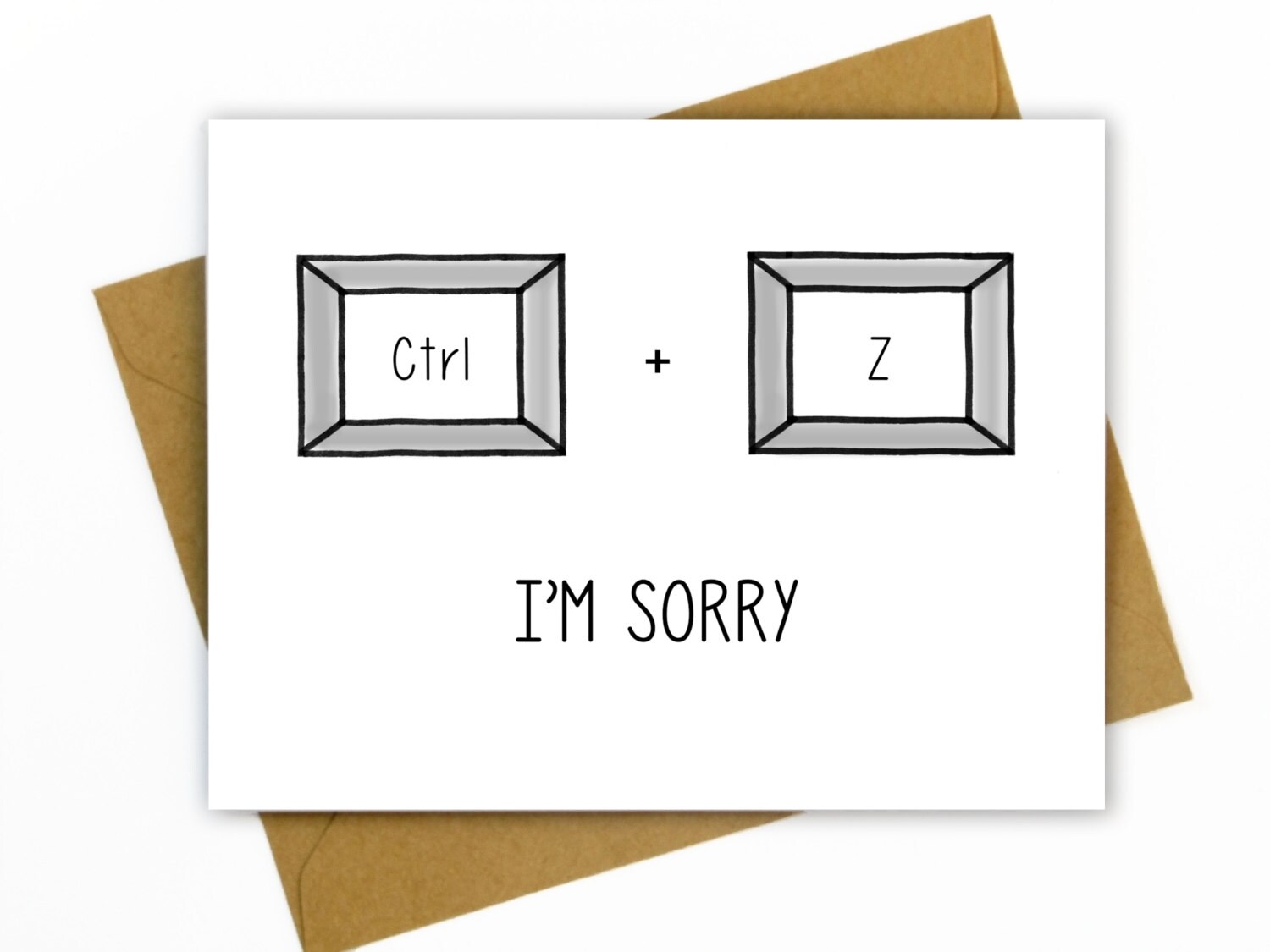 I'm Sorry Card PC Apology Card / Fucked Up / Undo | Etsy