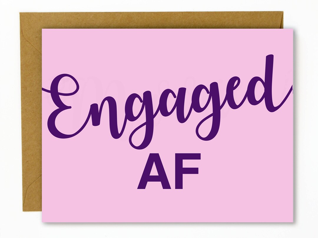 Funny Engagement Card / Funny Wedding Card / Engagement Congratulations ...