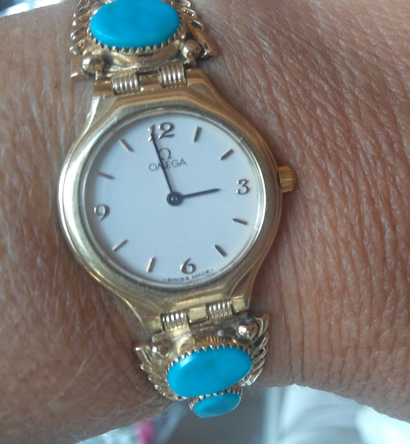 18k Gold Omega Watch With 14k George & Nusie Henry Watch Tips - Etsy