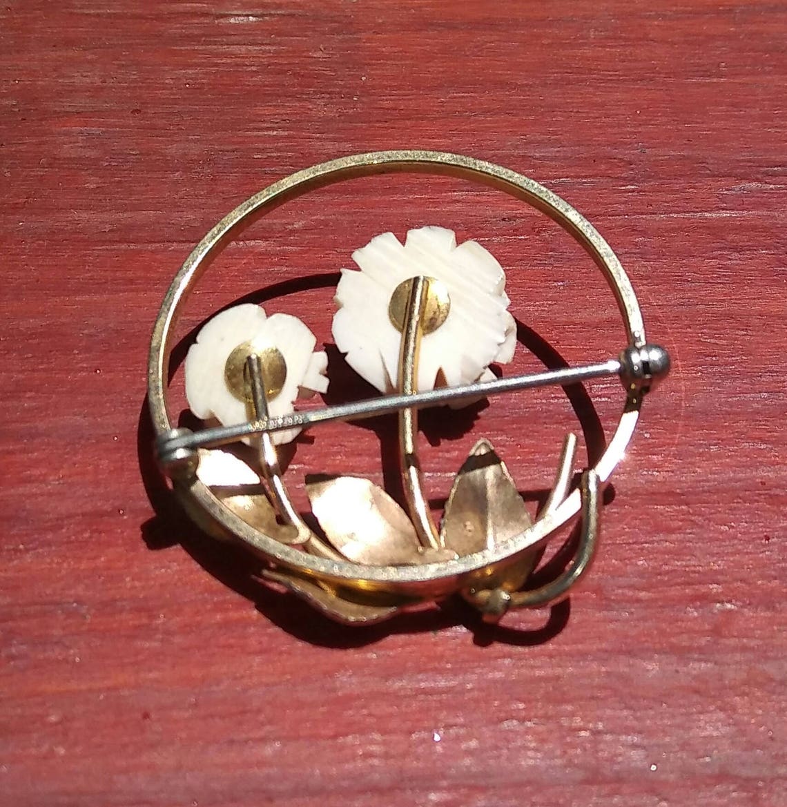 Krementz Faux Ivory Rose Brooch - Etsy