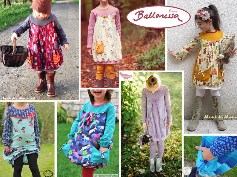 Ebook BALLONESSA Balloon Dress Sewing Pattern for Girls - Etsy