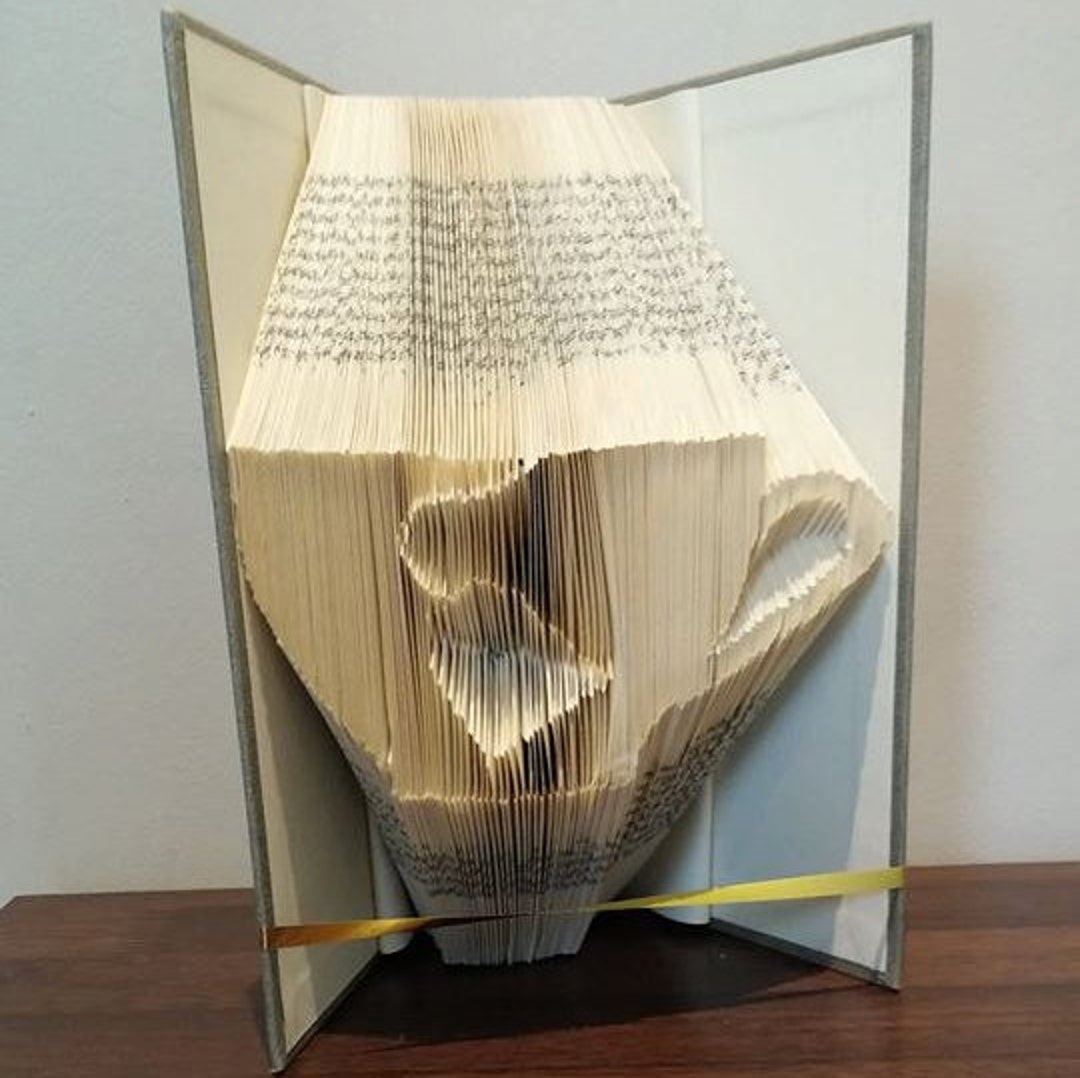 Book Folding Art Pattern for a Cup of Tea - Etsy