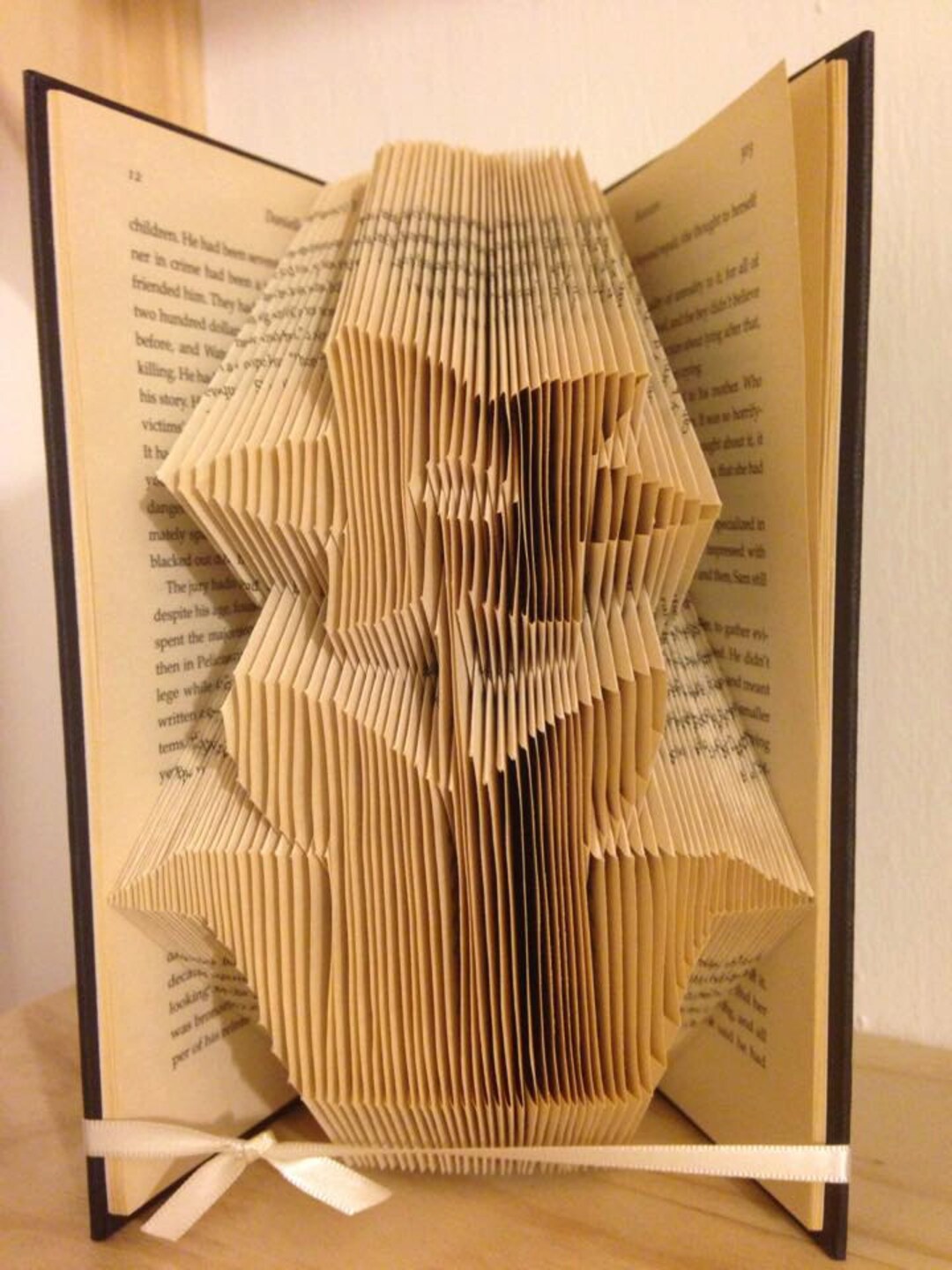 Book Folding Art Pattern for a Flower in a Pot - Etsy