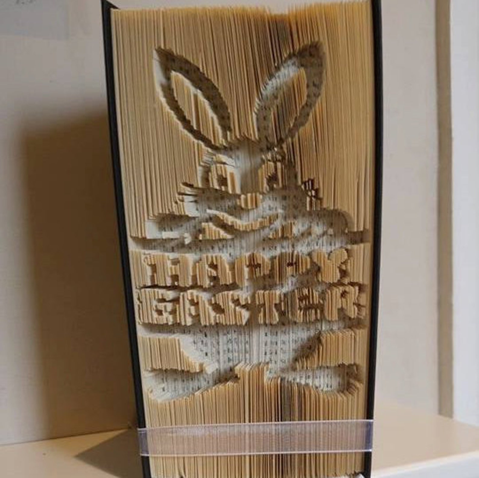 Book Folding Art Pattern for a Cut and Fold Easter Bunny - Etsy
