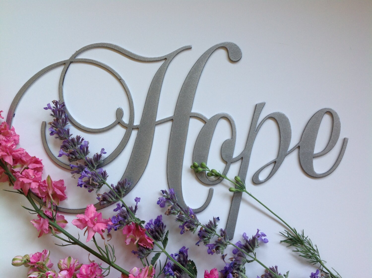 Word, Hope, Metal Word, Gift Idea, Wall Hanging, Inspirational Words ...
