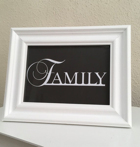 Family sign printable instant download home decor family | Etsy
