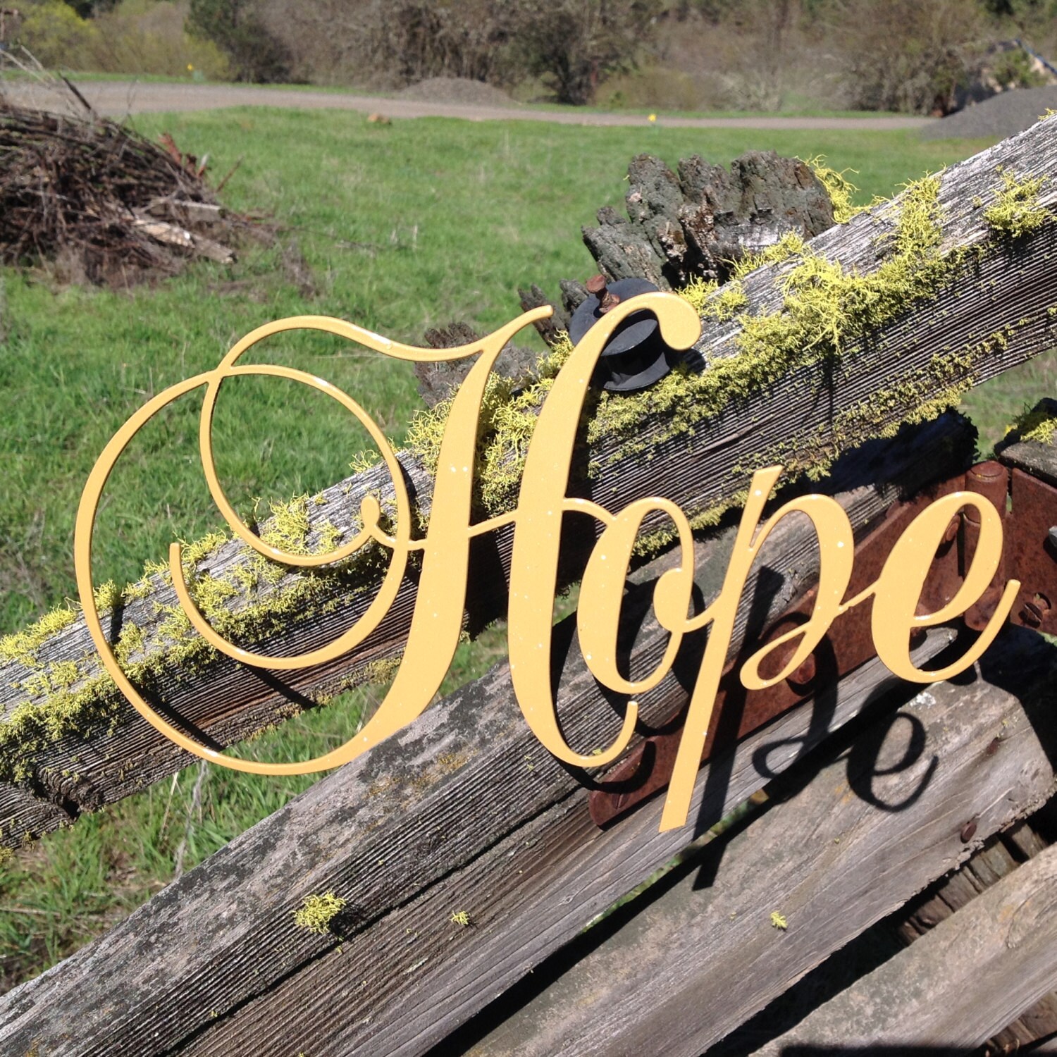 Word, Hope, Metal Word, Gift Idea, Wall Hanging, Inspirational Words ...