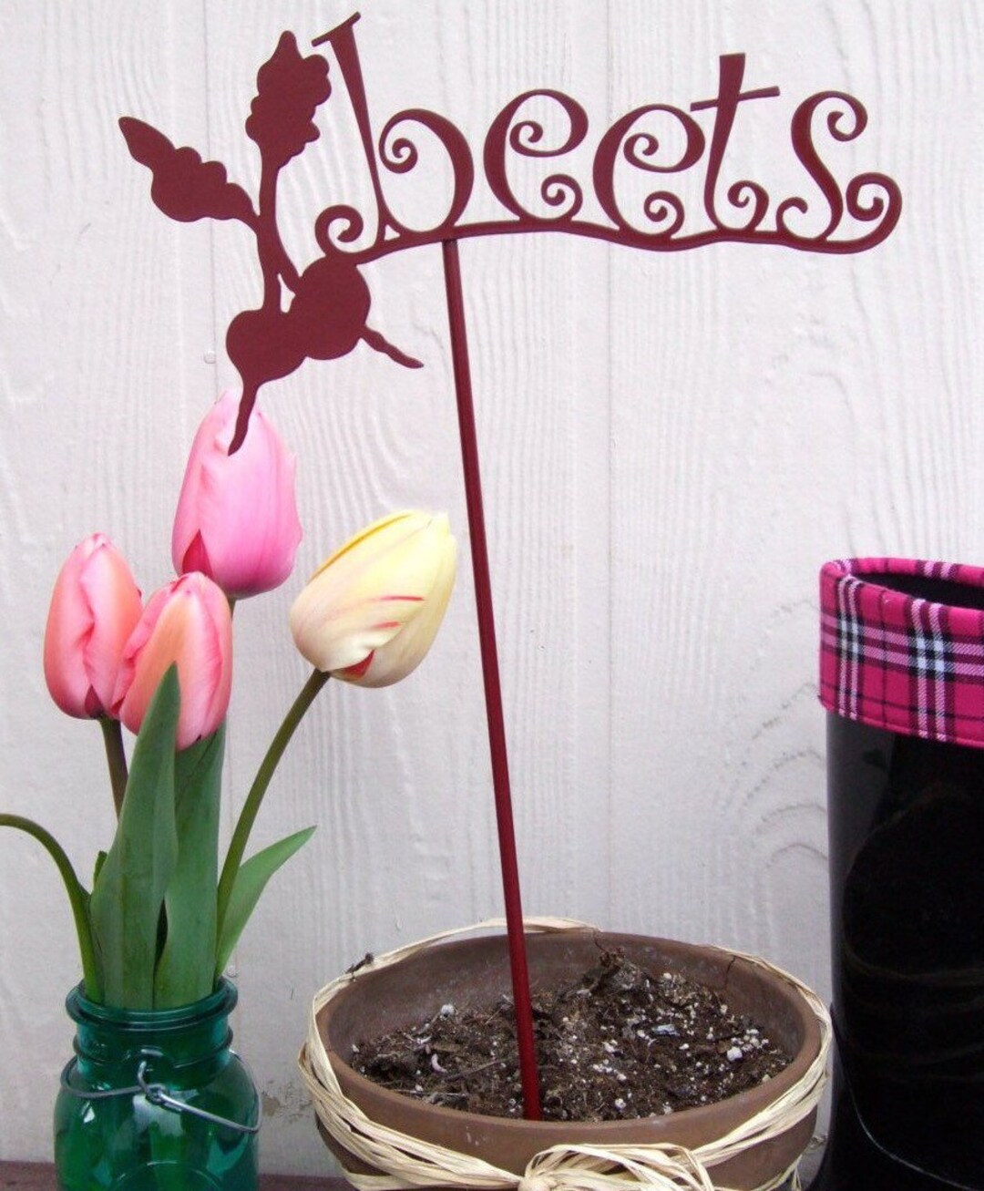 Beets Garden Stake, Garden Marker, Vegetable Garden Sign, Veggie Sign ...