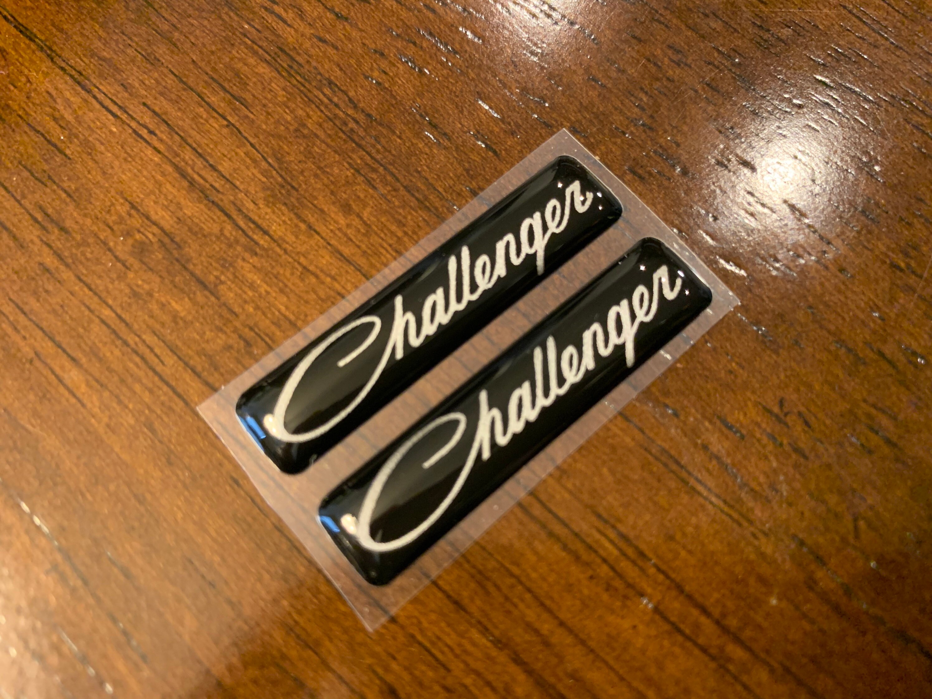 Challenger key fob badges set of 2 | Etsy