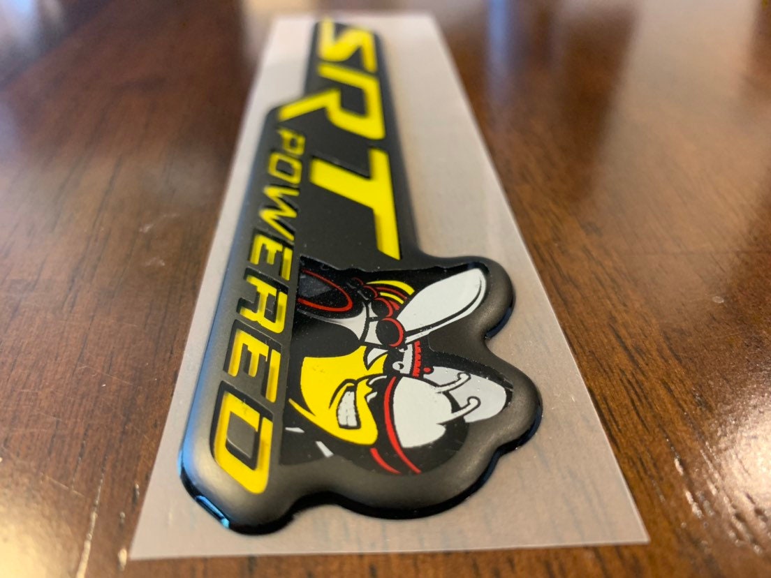 SRT Powered Badge for Scat Pack Challenger/charger in Yellow - Etsy