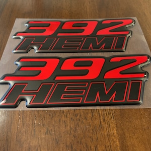 392 HEMI Fender Badges (pair) for Challenger/charger/durango/ram/grand ...