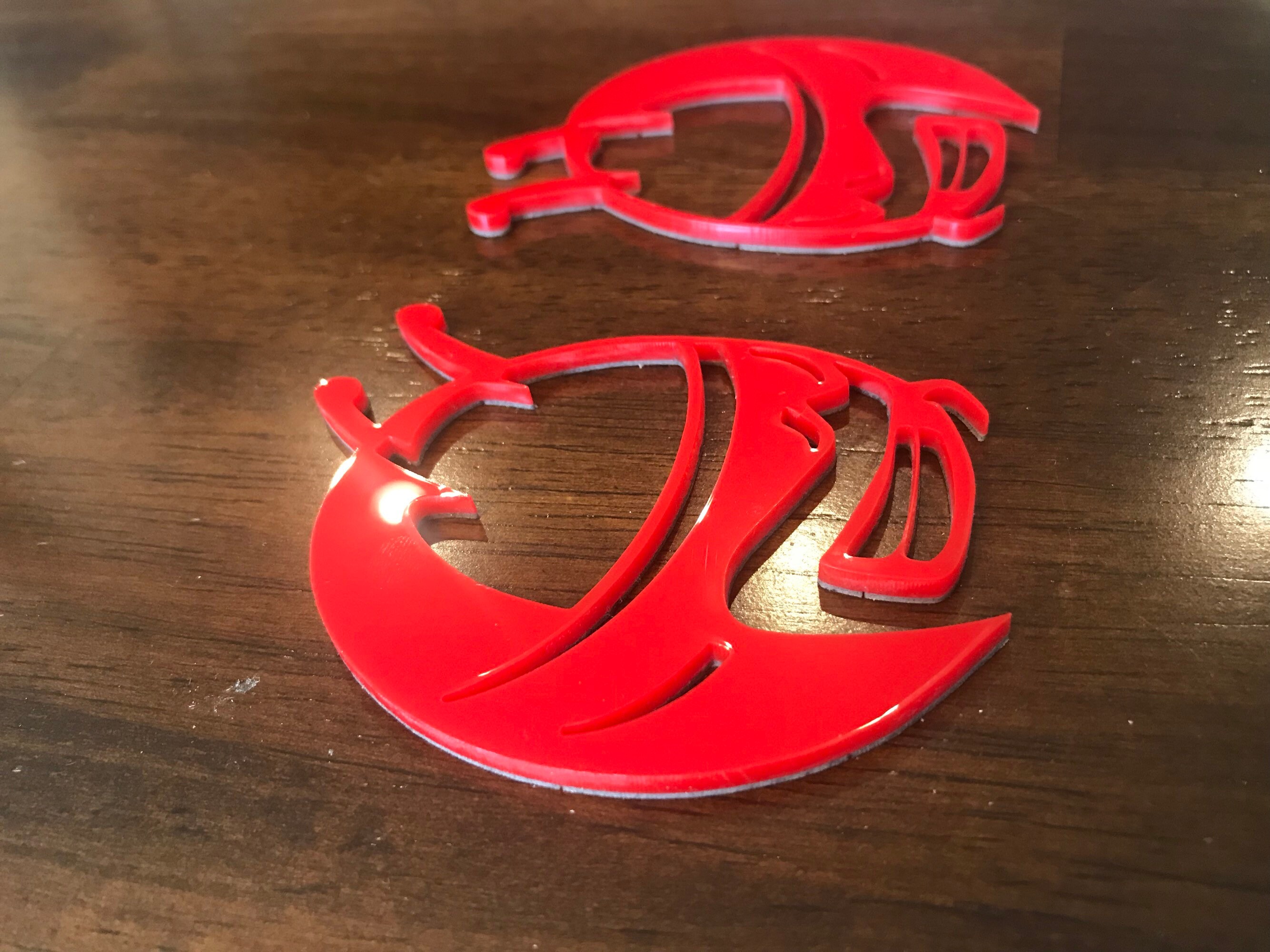 Scat Pack Challenger/Charger head emblems red | Etsy