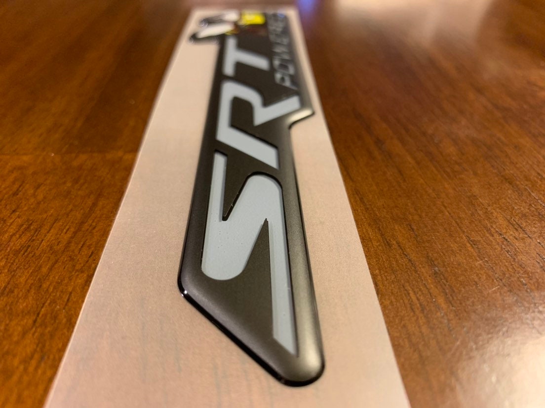 SRT Powered Badge for Scat Pack Challenger/charger in Grey - Etsy