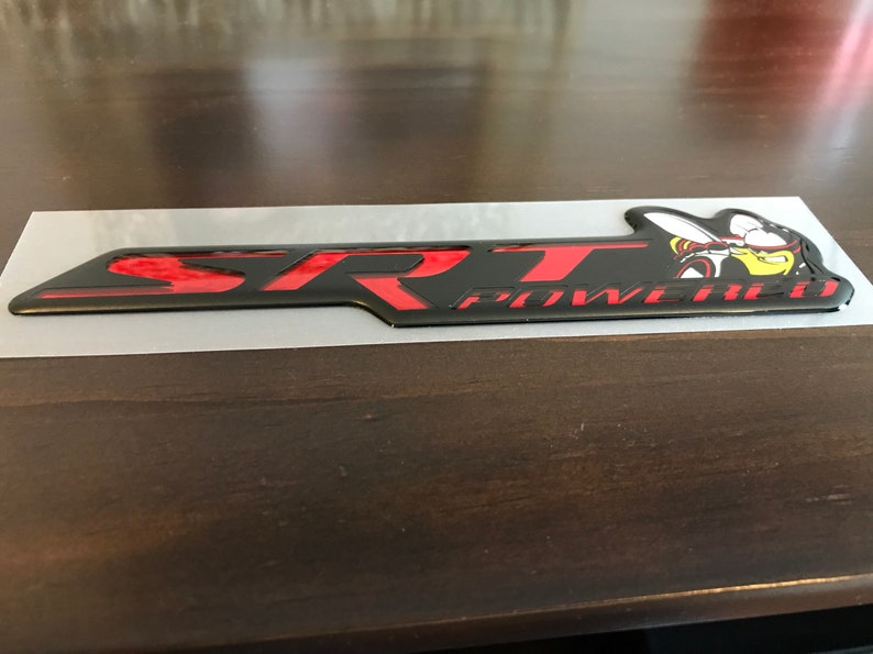 SRT Powered Badge for Scat Pack Challenger/charger in Red - Etsy