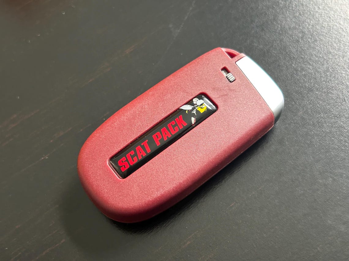 For Challenger/charger Scat Pack Red Key Fob (shell Only) - Etsy