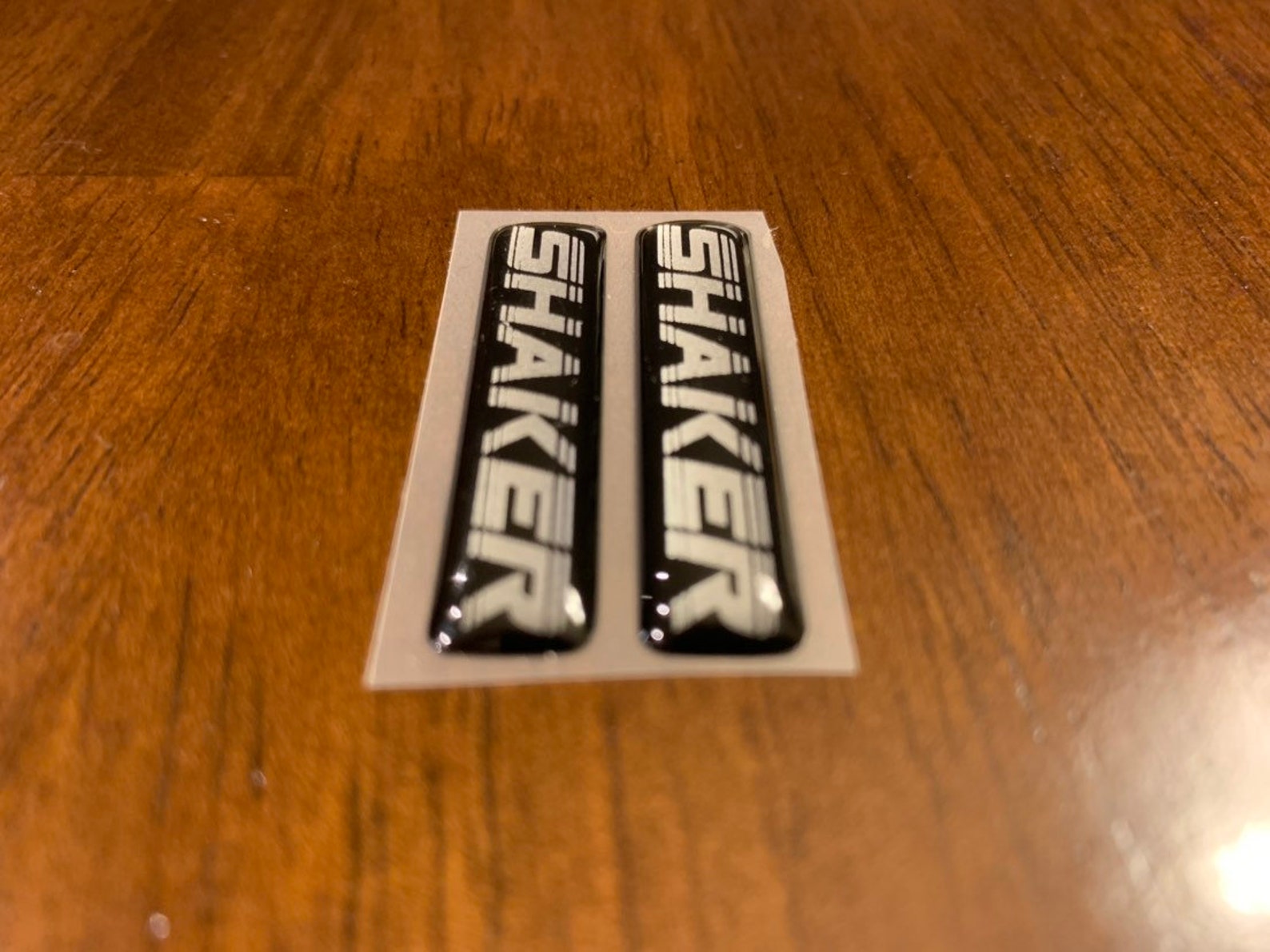 SHAKER Challenger Key Fob Badges in Silver set of 2 | Etsy