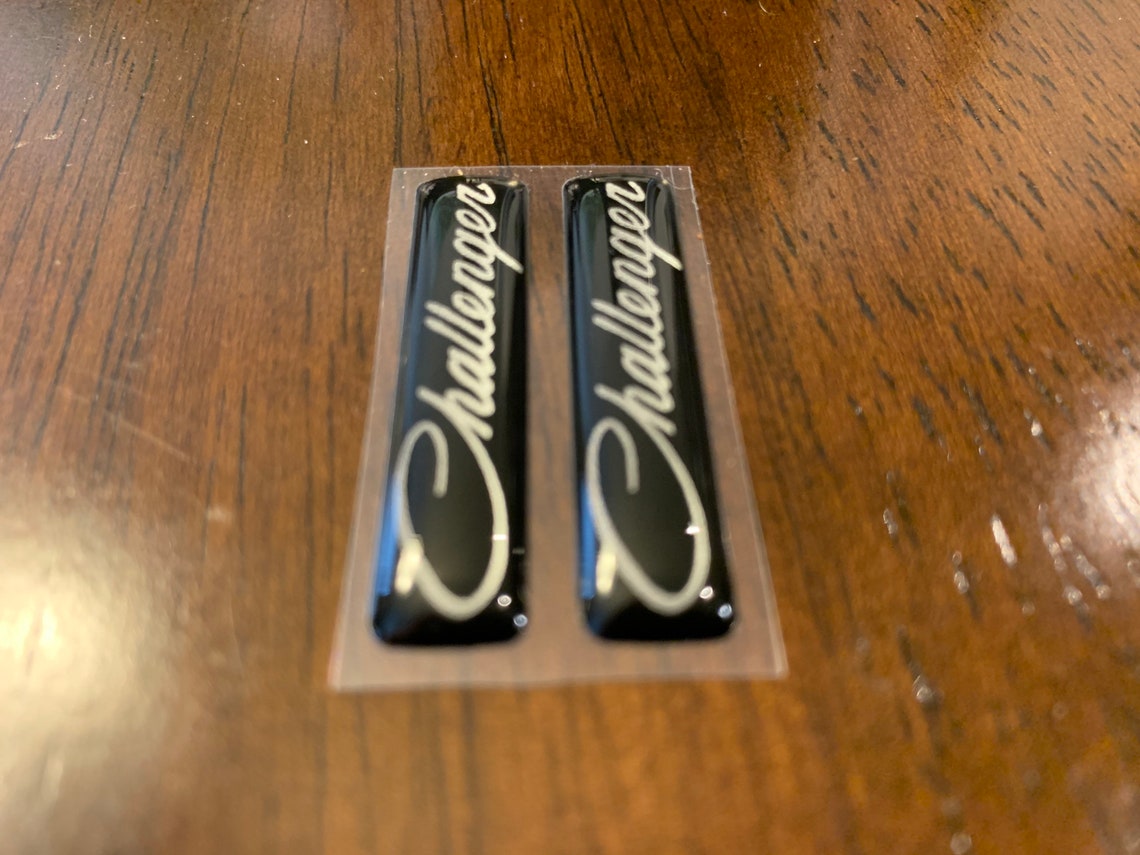 Challenger Key Fob Badges set of 2 - Etsy