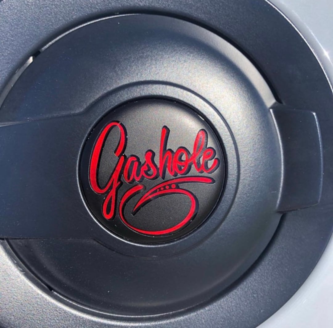 For Challenger “GASHOLE” Fuel Door Badge in Red - Etsy