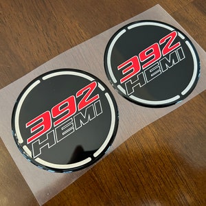 For Challenger 392 HEMI Engine Bay Cup Holder Inlays in Red (set of 2 ...